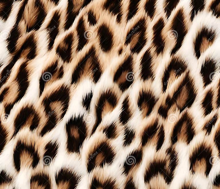 Spotted Leopard Fur with Striking Patterns Stock Illustration ...