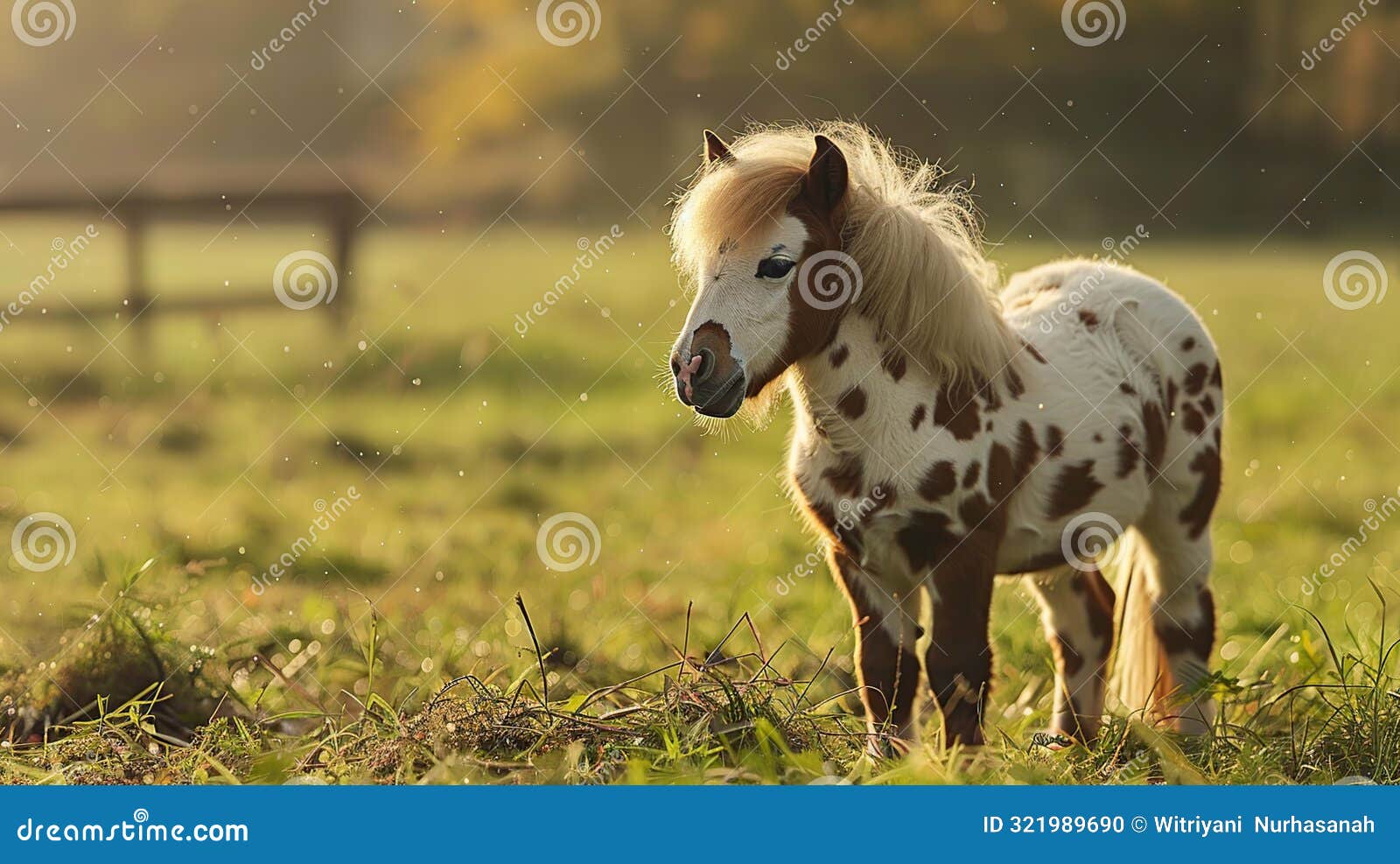 Spotted Little Pony in Summer. Generative Ai Stock Illustration ...