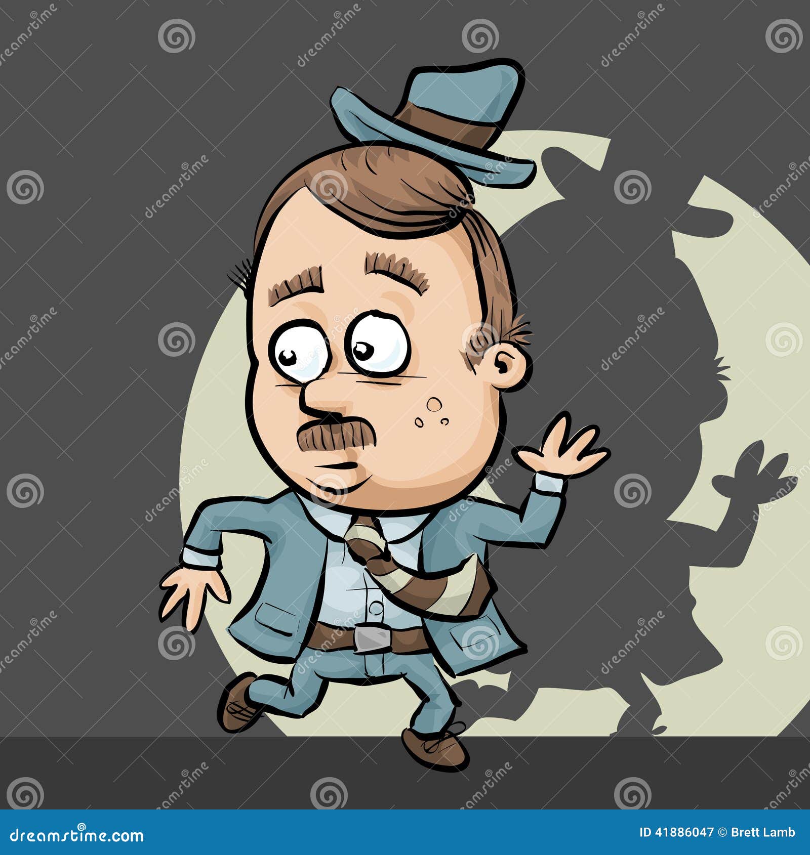 Spotted Man stock illustration. Illustration of burglar - 41886047