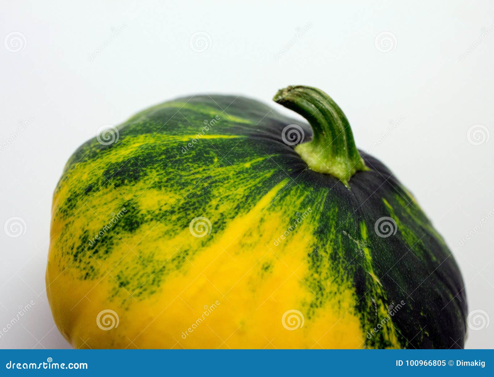 Spotted Patty Squash on a White Background. Stock Image - Image of food ...