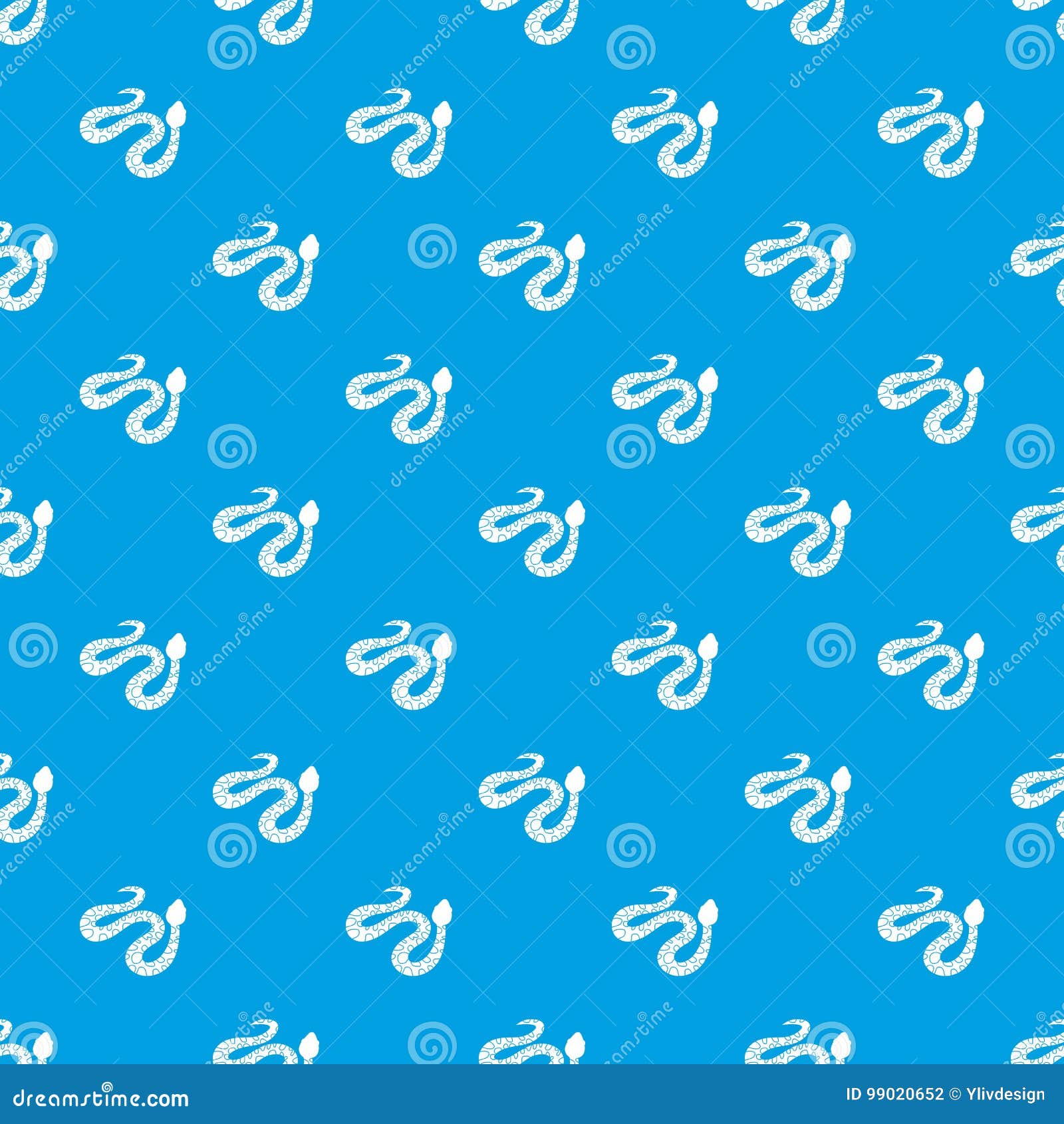 Spotted Snake Pattern Seamless Blue Stock Vector - Illustration of ...