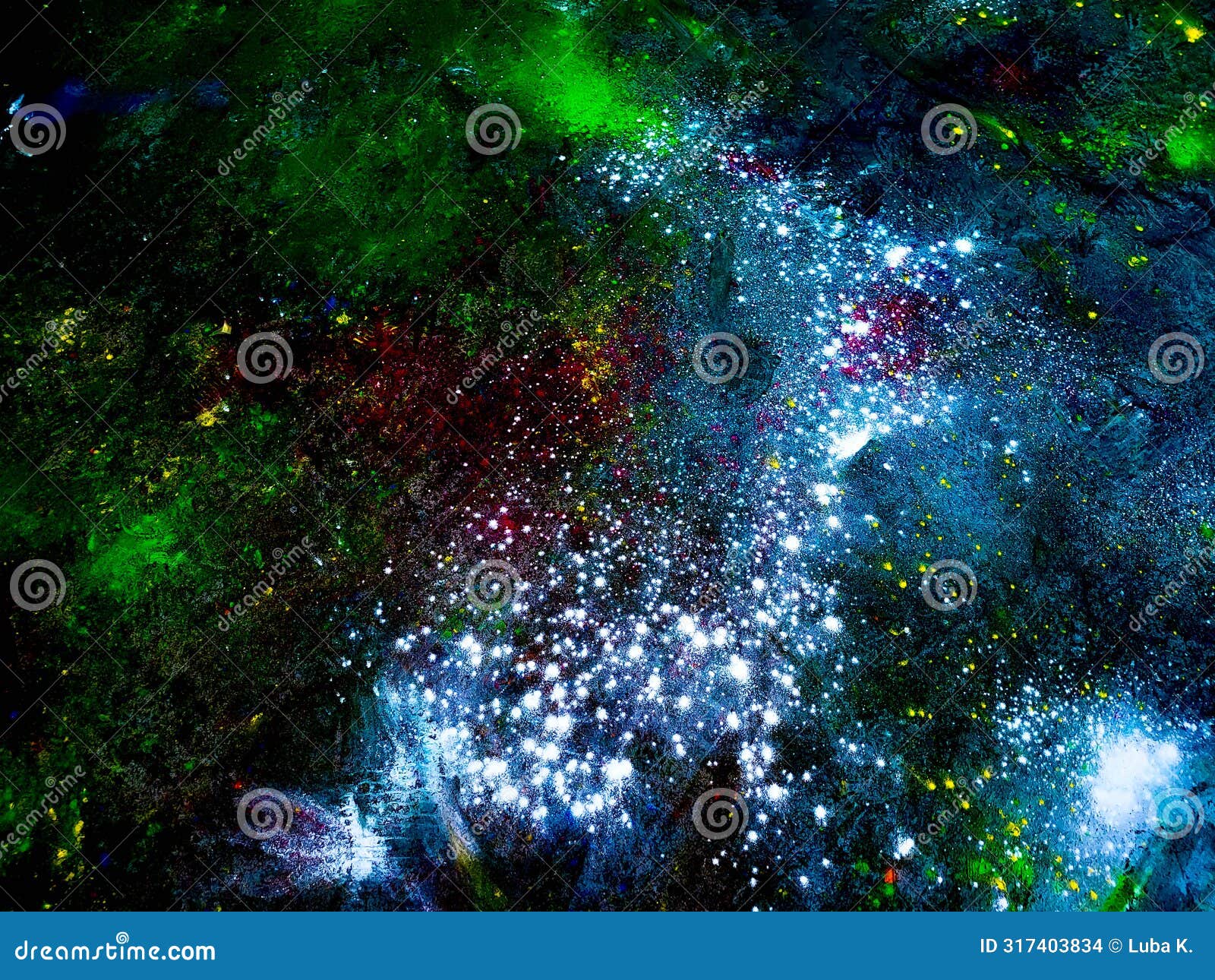 Spotted Space Abstract Background. Cosmonautics Day, Space Exploration ...