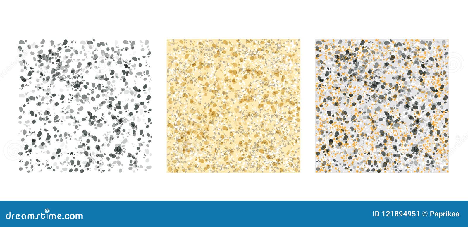 Spotted Texture Pattern Set Stock Vector - Illustration of carbonate ...