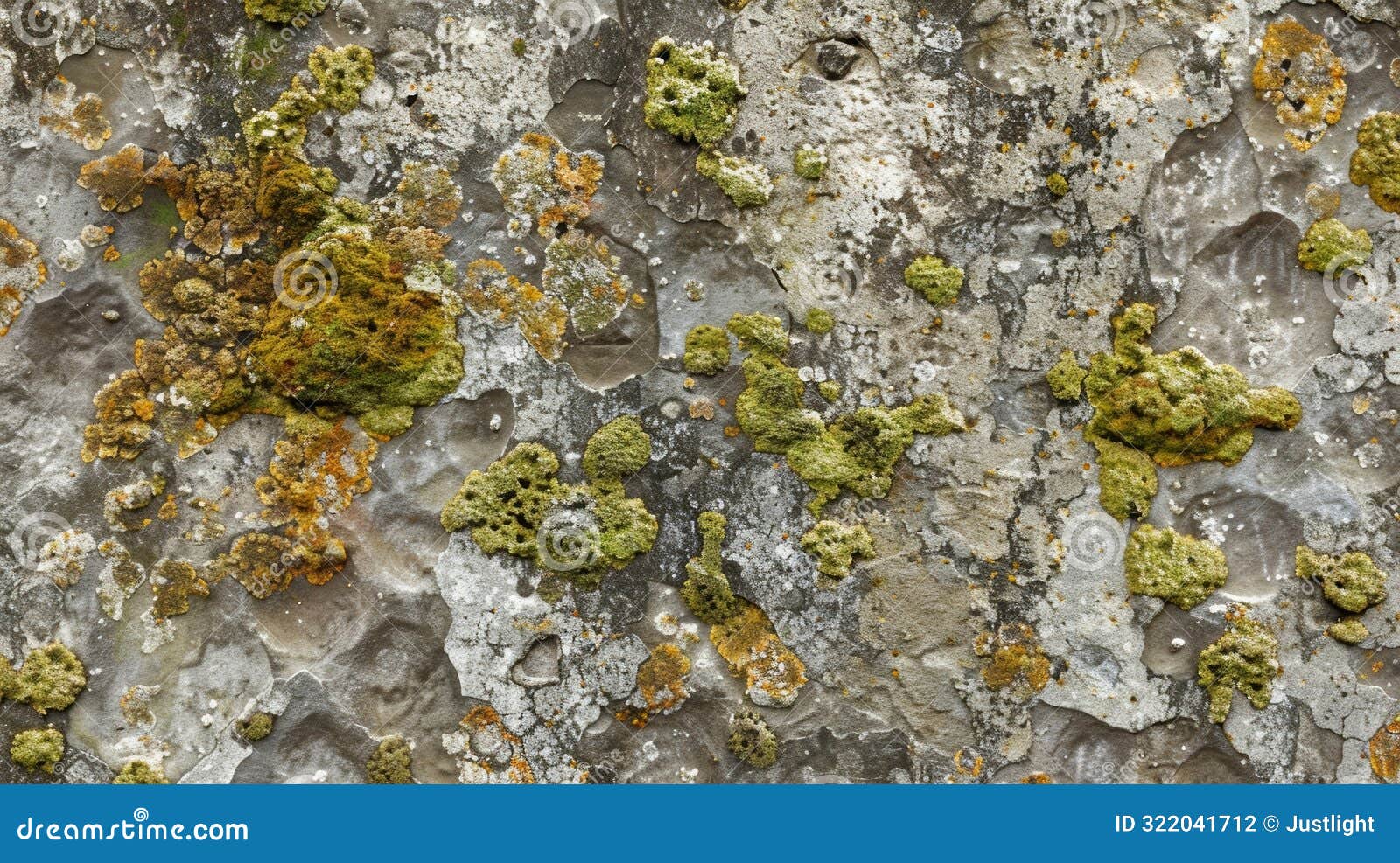 Spotted Texture of Rough Concrete with Patches of Moss and Algae Growth ...