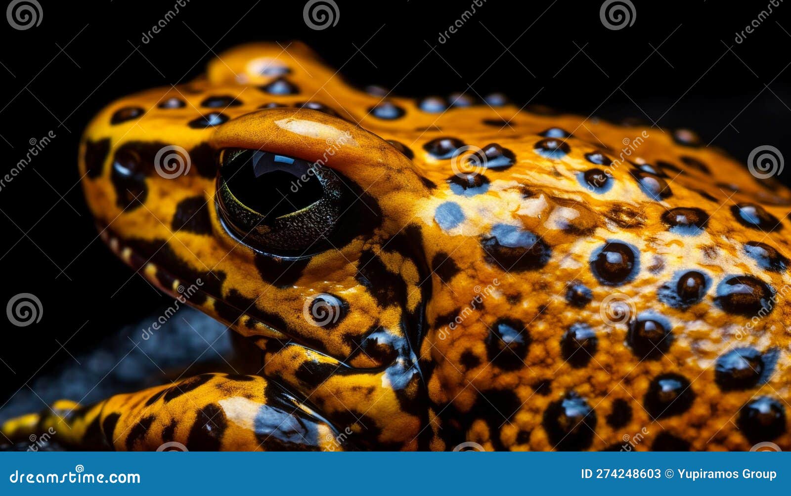 Spotted Toad Macro Eye Focus in Nature Generated by AI Stock Image ...