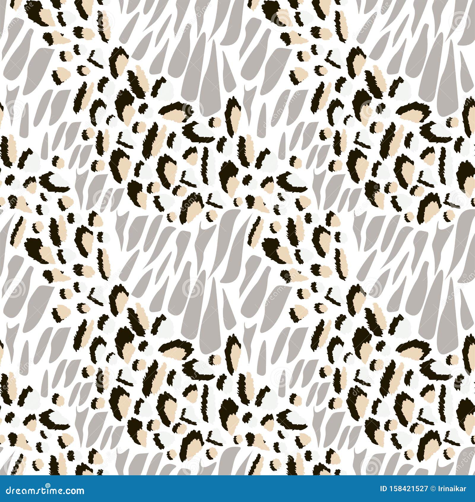 Abstract Spots and Stripes on White Background Stock Vector ...