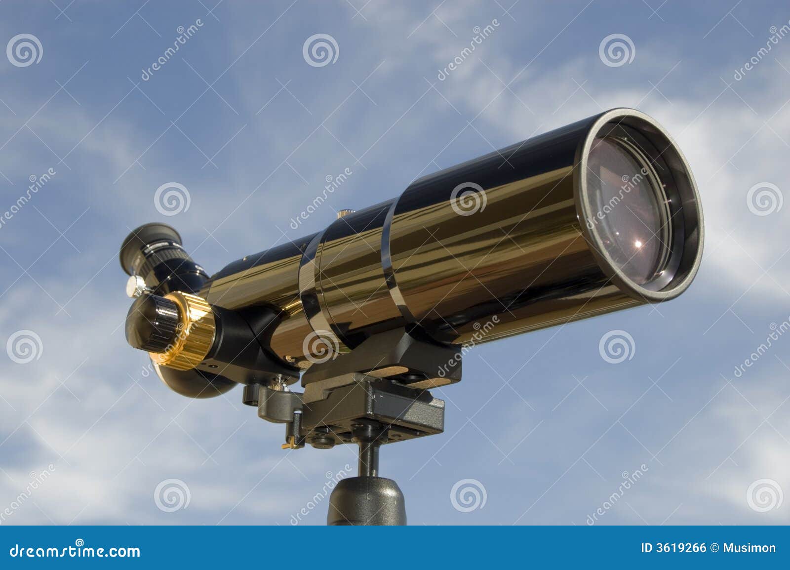 Spotting Scope, Front-Side View Stock Photo - Image of telephoto ...