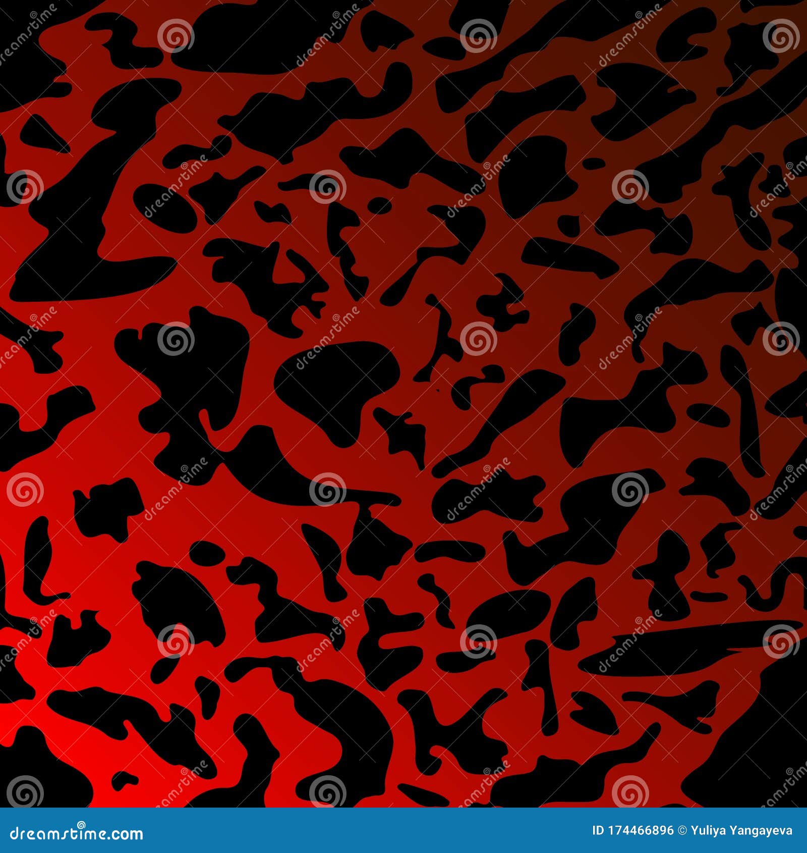 Spotty Red Blots on a Dark Military Gradient Stock Vector ...