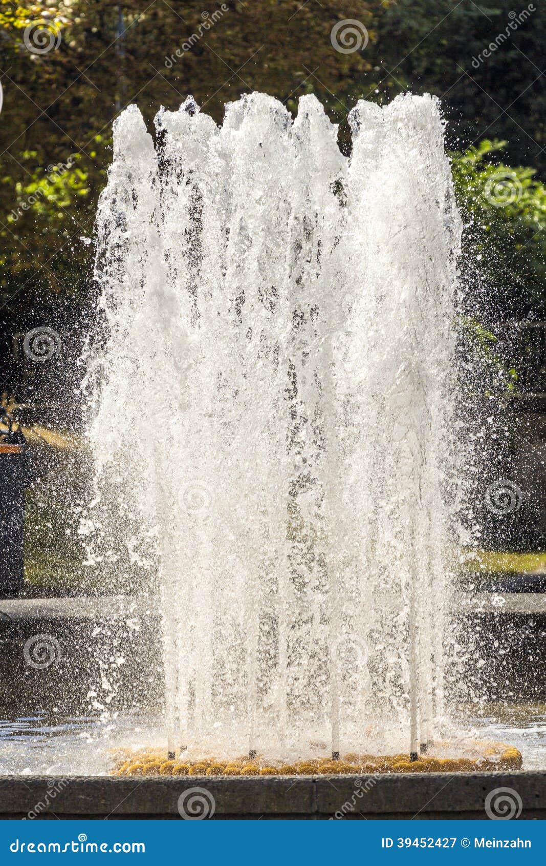 Spout in a fountain stock image. Image of fountain, outdoors - 39452427