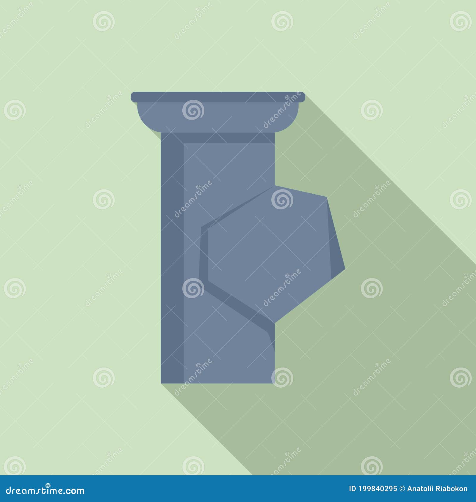 Spout Gutter Icon Color Outline Vector | CartoonDealer.com #230606210