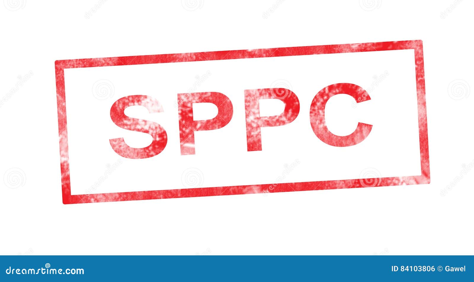 SPPC in Red Rectangular Stamp Stock Illustration - Illustration of ...