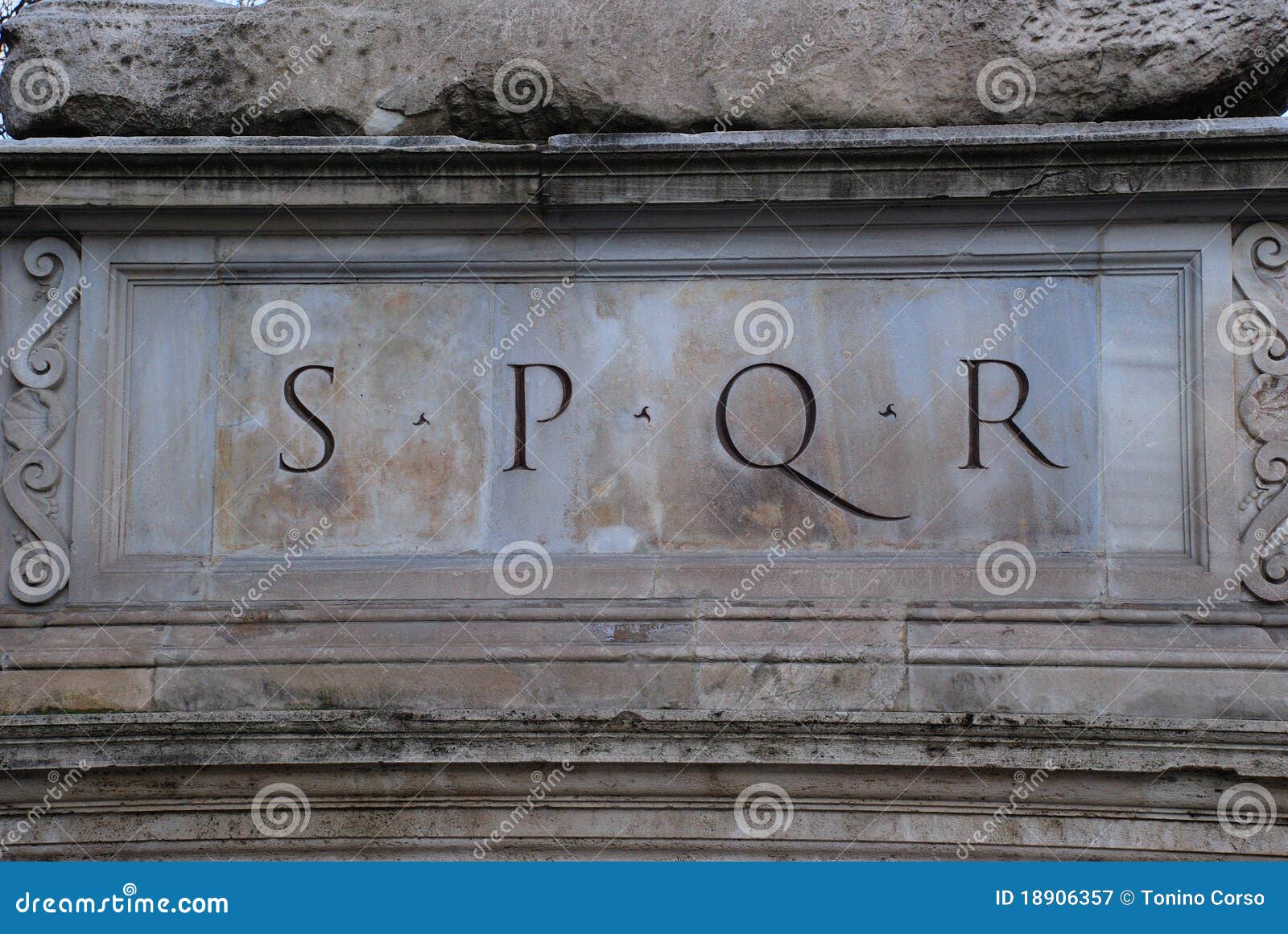 SPQR stock image. Image of country, catholic, amphitheatre - 18906357
