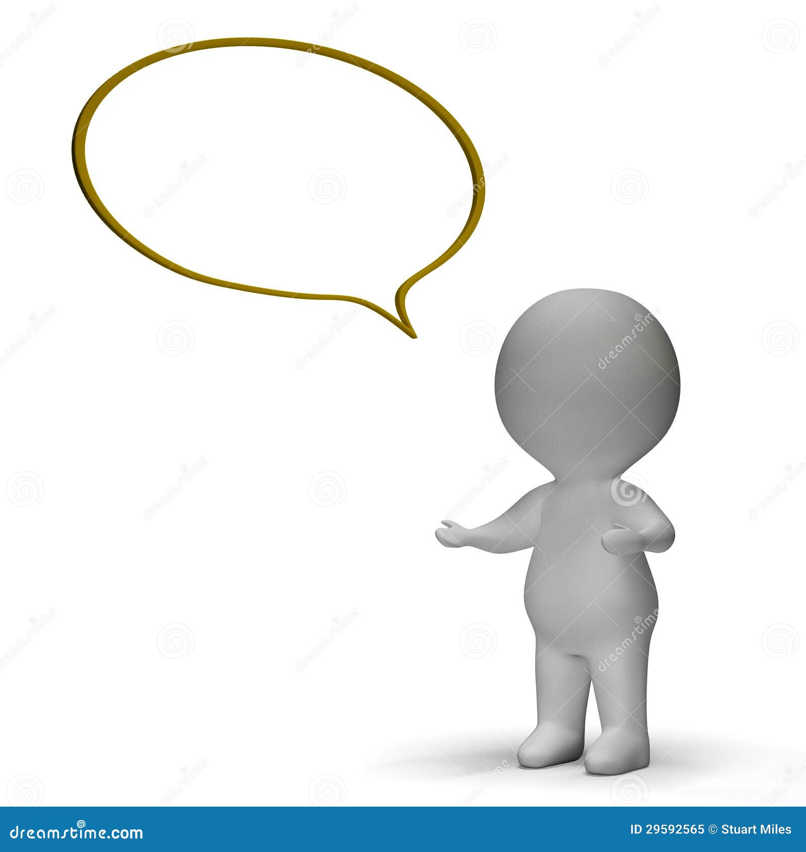 Sprache-Blasen-und Bedeutungs-Sprechen Oder Mitteilung Des Zeichen-3d ...