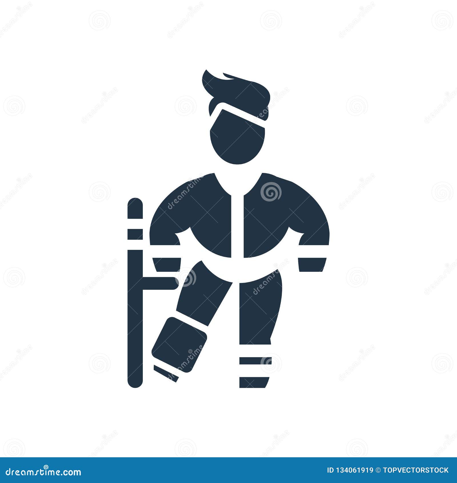 Sprained Ankle Icon On White Background. Simple Element Illustration ...