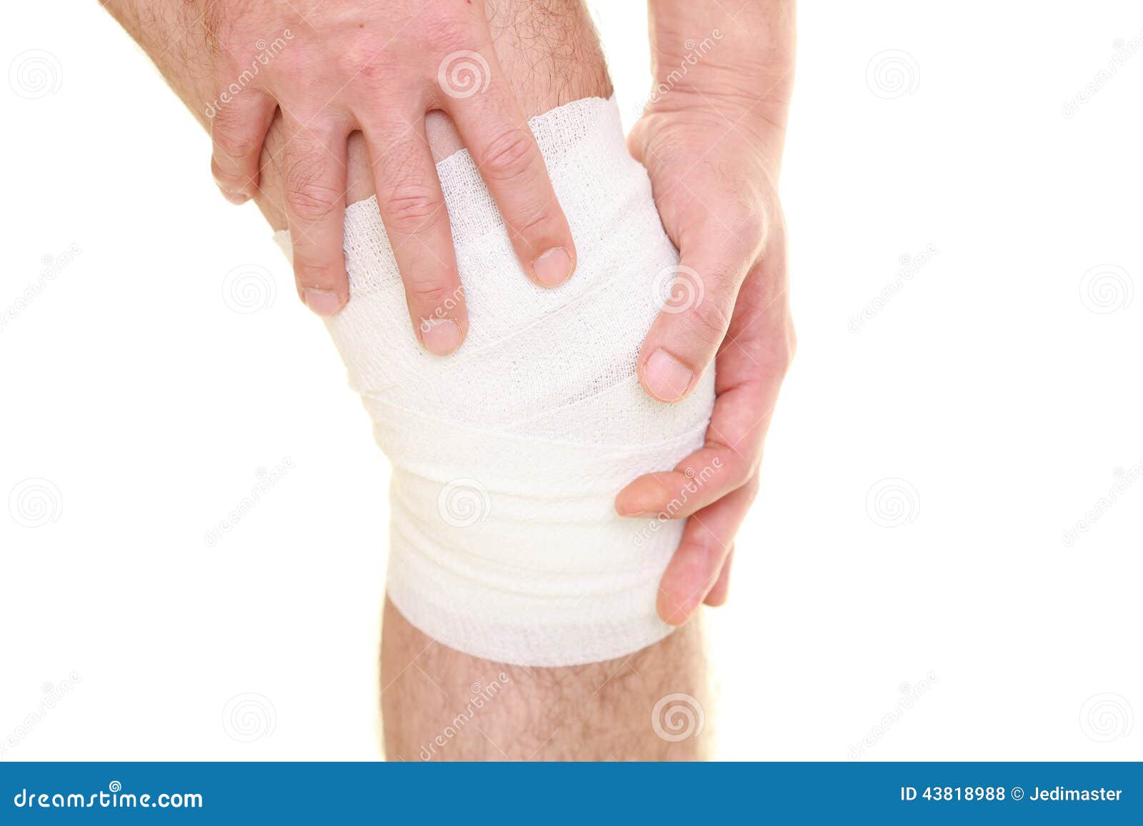 Sprained knee stock photo. Image of treatment, injury - 43818988