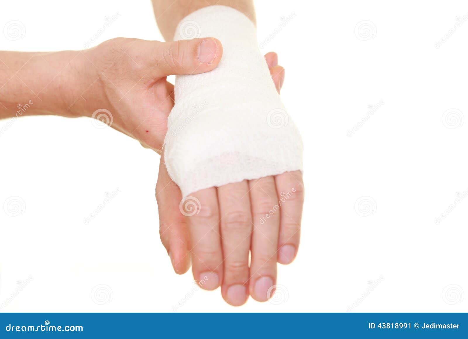 Sprained wrist stock image. Image of person, bandage - 43818991