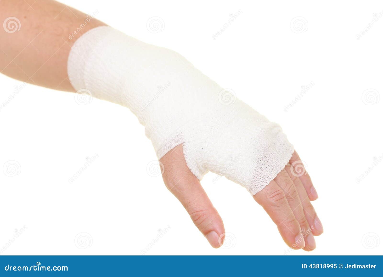 Sprained wrist stock image. Image of bandage, close, treatment - 43818995