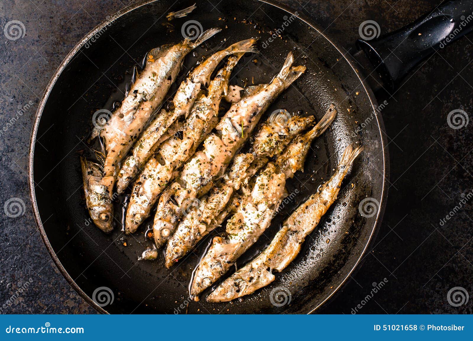 Sprat, Capelin Fried in a Pan Stock Photo - Image of roasted, fish ...