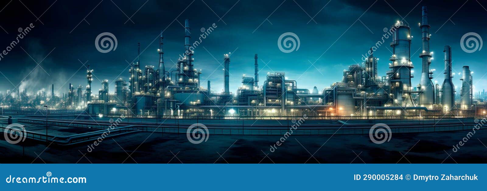 Sprawling Industrial Complex with Factories, Warehouses, and a Web of ...