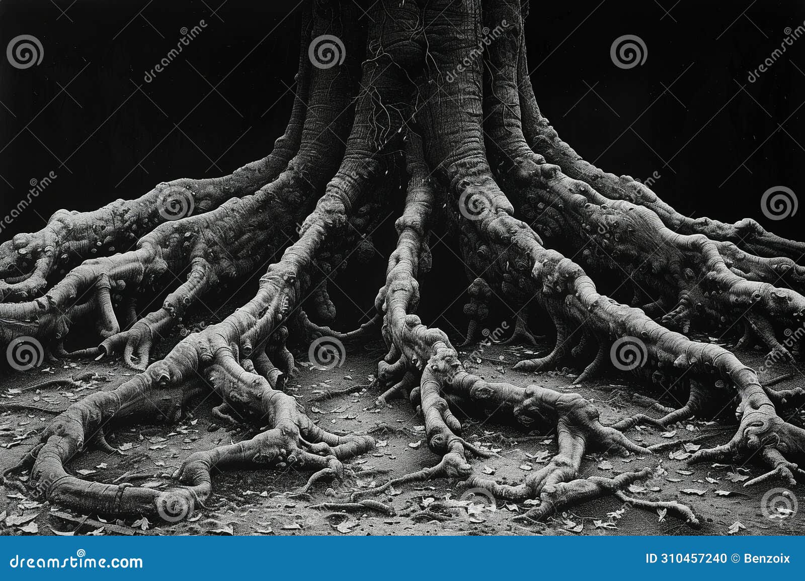 The Sprawling Roots of an Ancient Tree Stock Photo - Image of wildlife ...