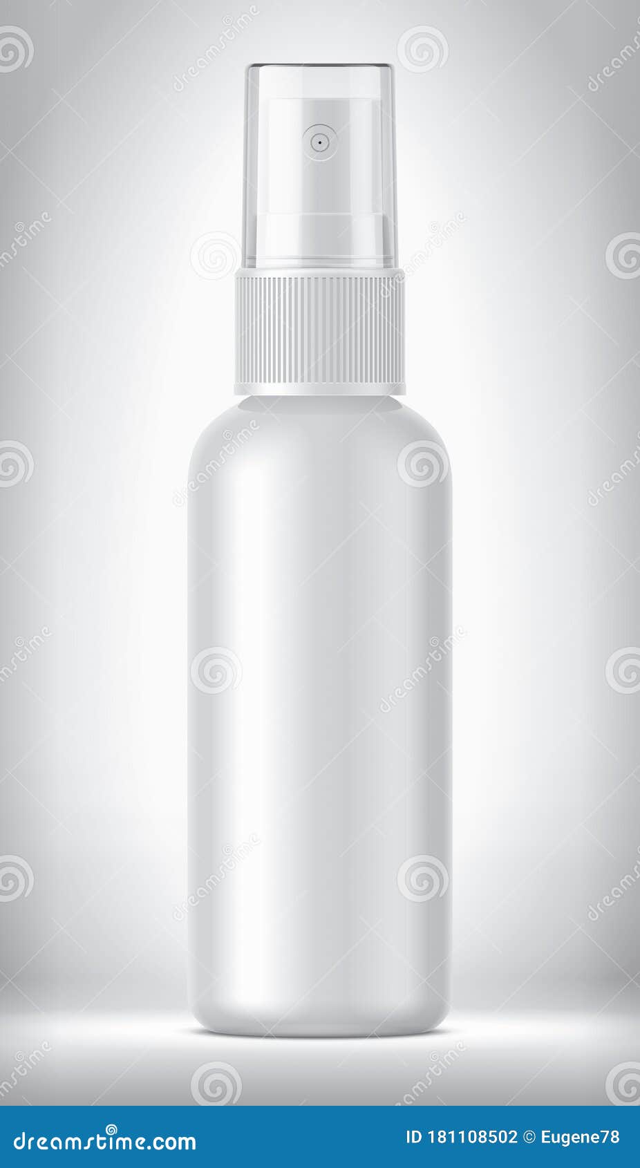 Spray Bottle on Background. Matt Surface Version. Stock Vector ...