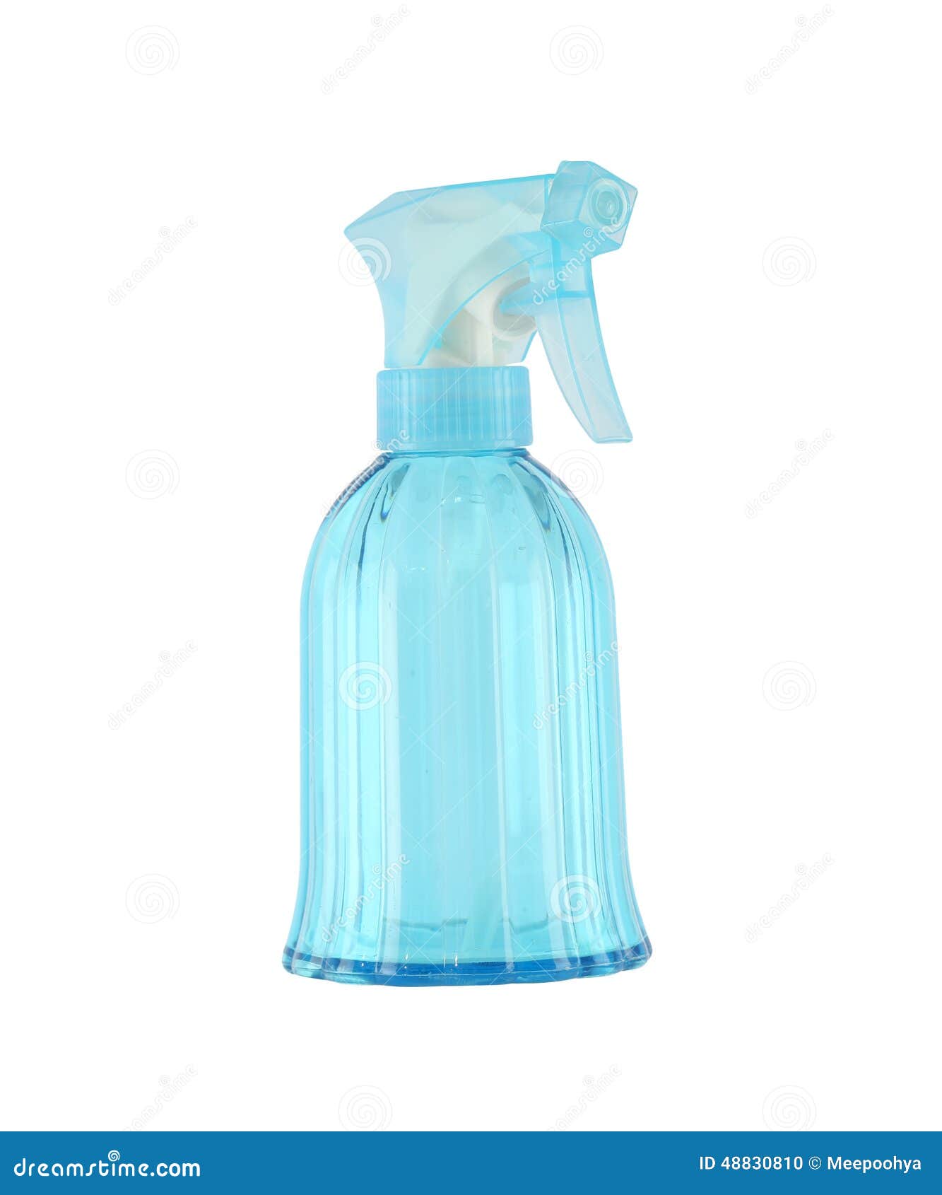 Spray bottle of blue. stock photo. Image of white, blue - 48830810