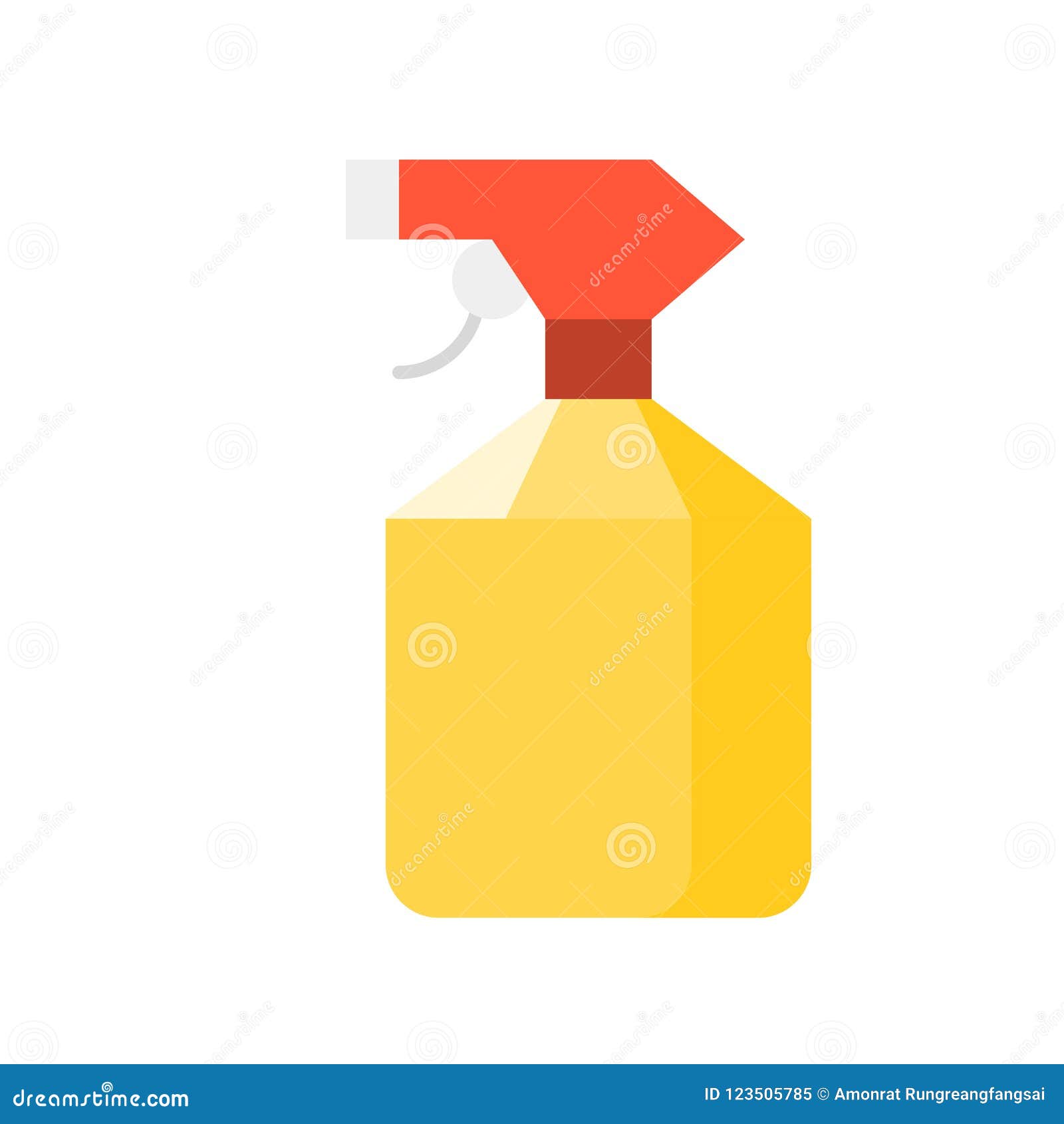 Spray bottle flat icon stock vector. Illustration of spray - 123505785
