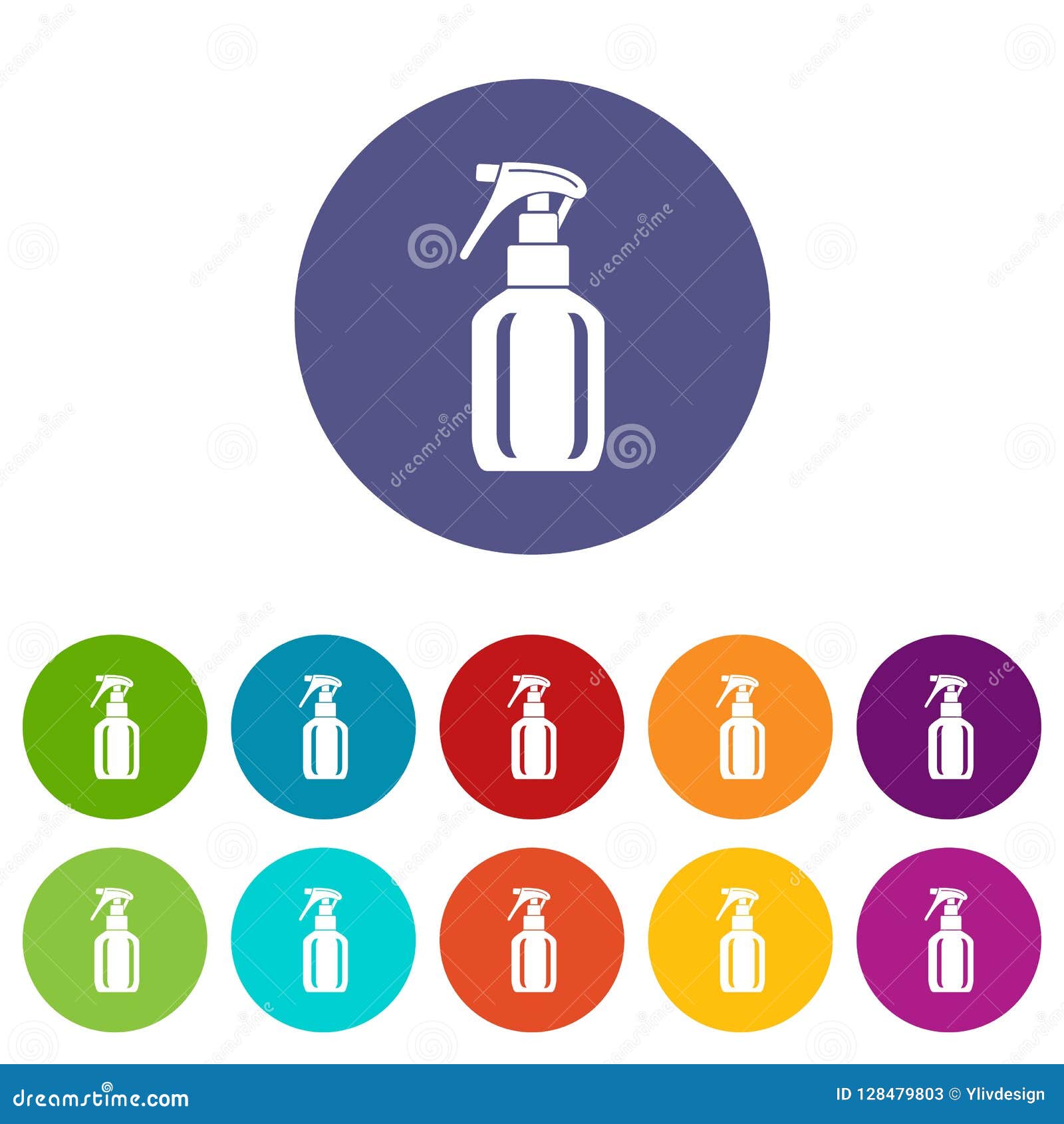 Spray Bottle Icon, Simple Style Stock Vector - Illustration of care ...