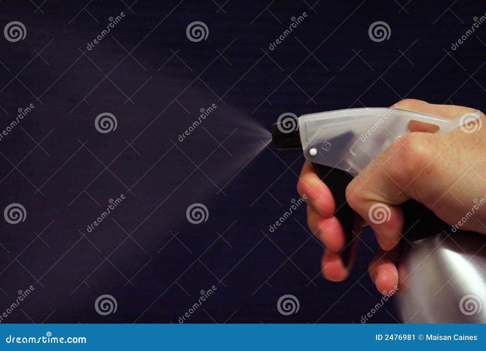 Spray bottle mist stock image. Image of nozzle, metallic - 2476981