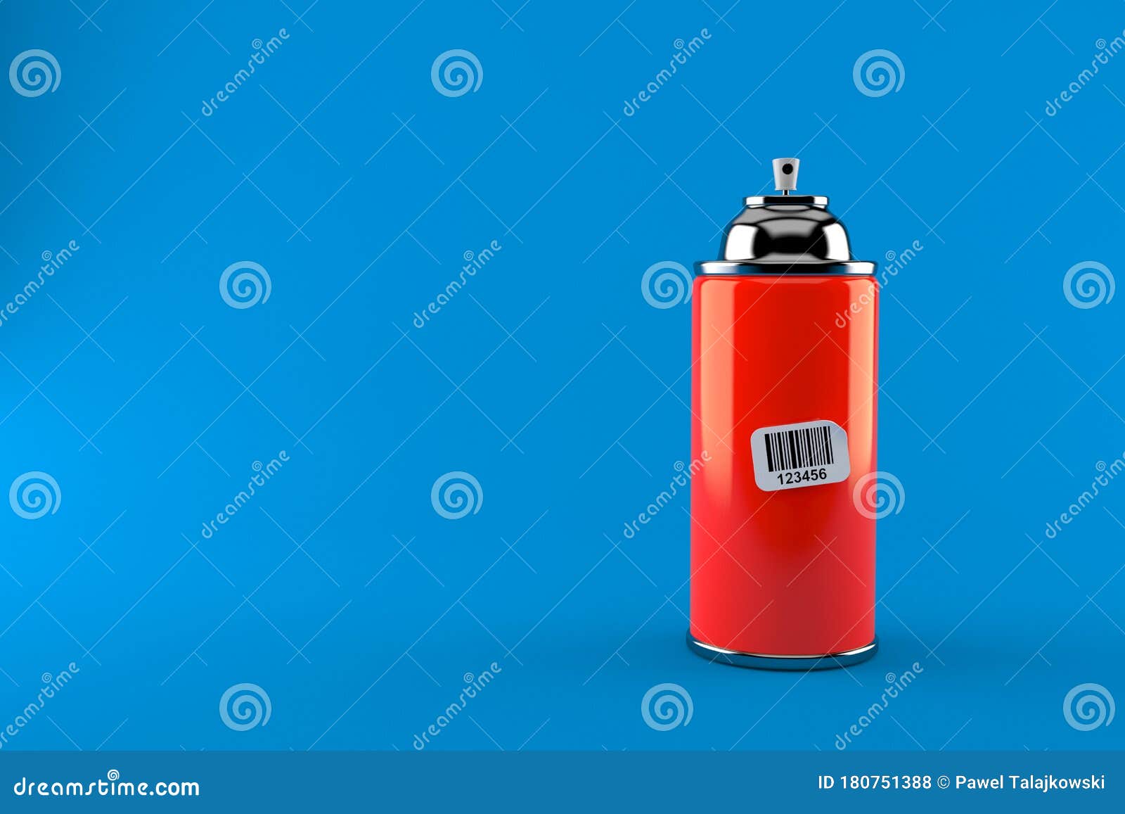 Spray Can with Barcode Sticker Stock Illustration - Illustration of ...