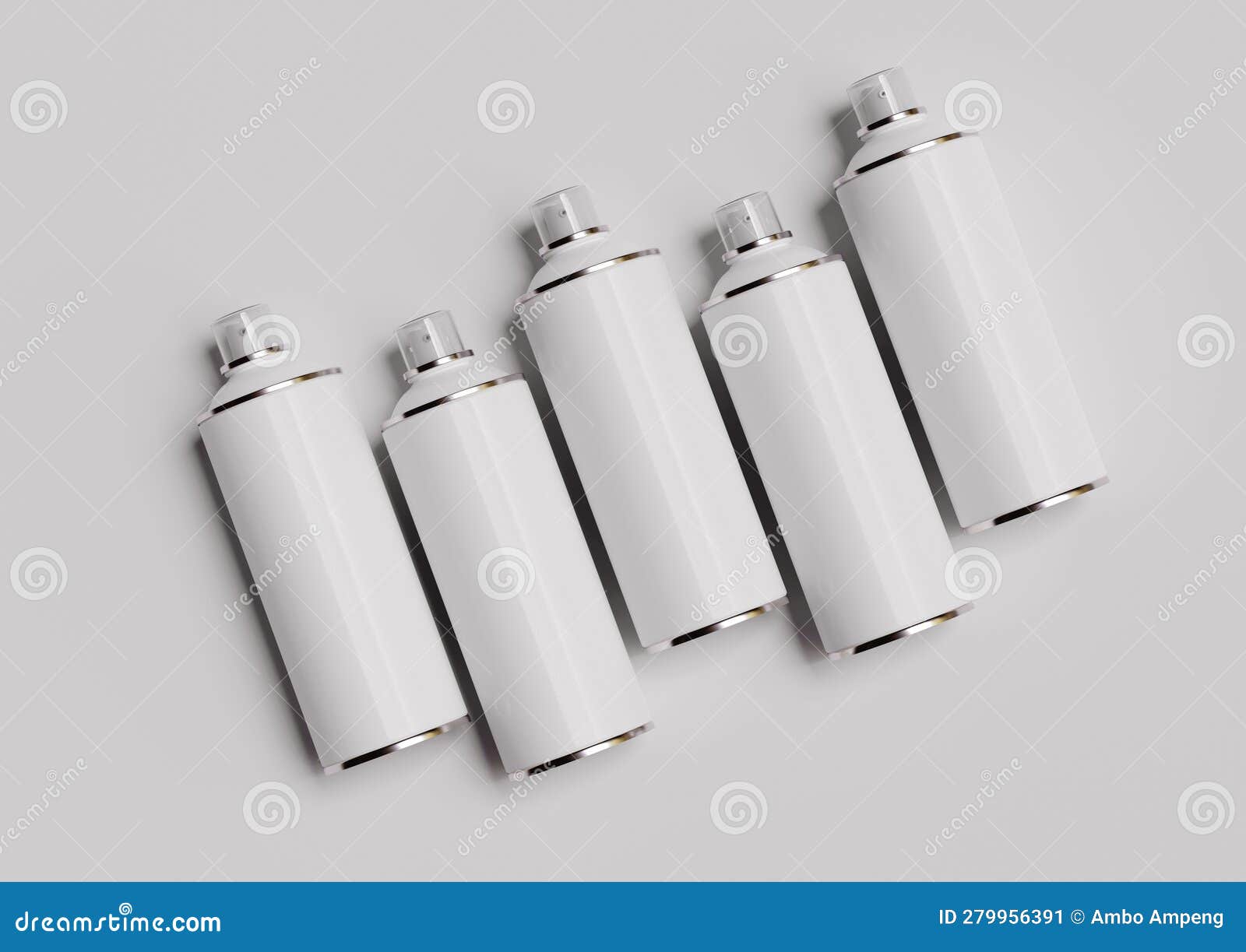 Spray Can Bottle White Color and Realistic Texture Stock Image - Image ...