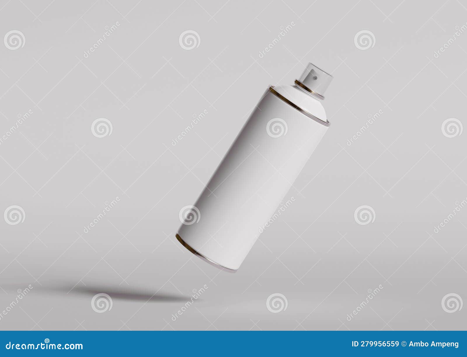 Spray Can Bottle White Color and Realistic Texture Stock Illustration ...