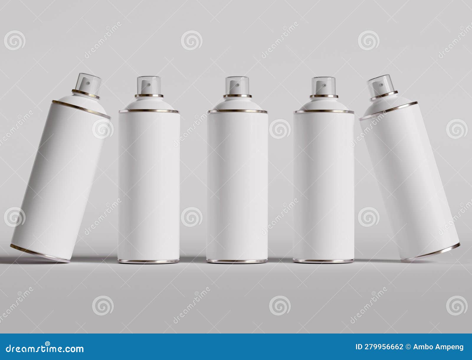 Spray Can Bottle White Color and Realistic Texture Stock Illustration ...
