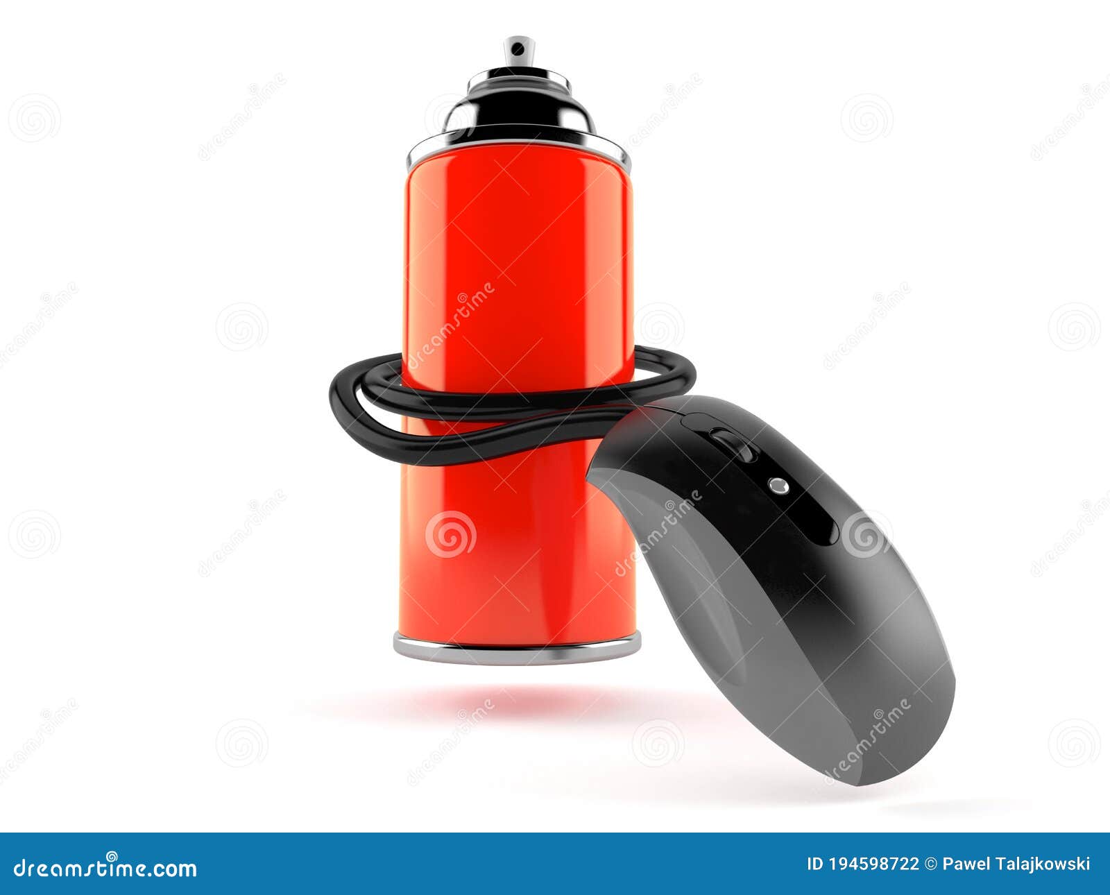 Spray Can with Computer Mouse Stock Illustration - Illustration of ...