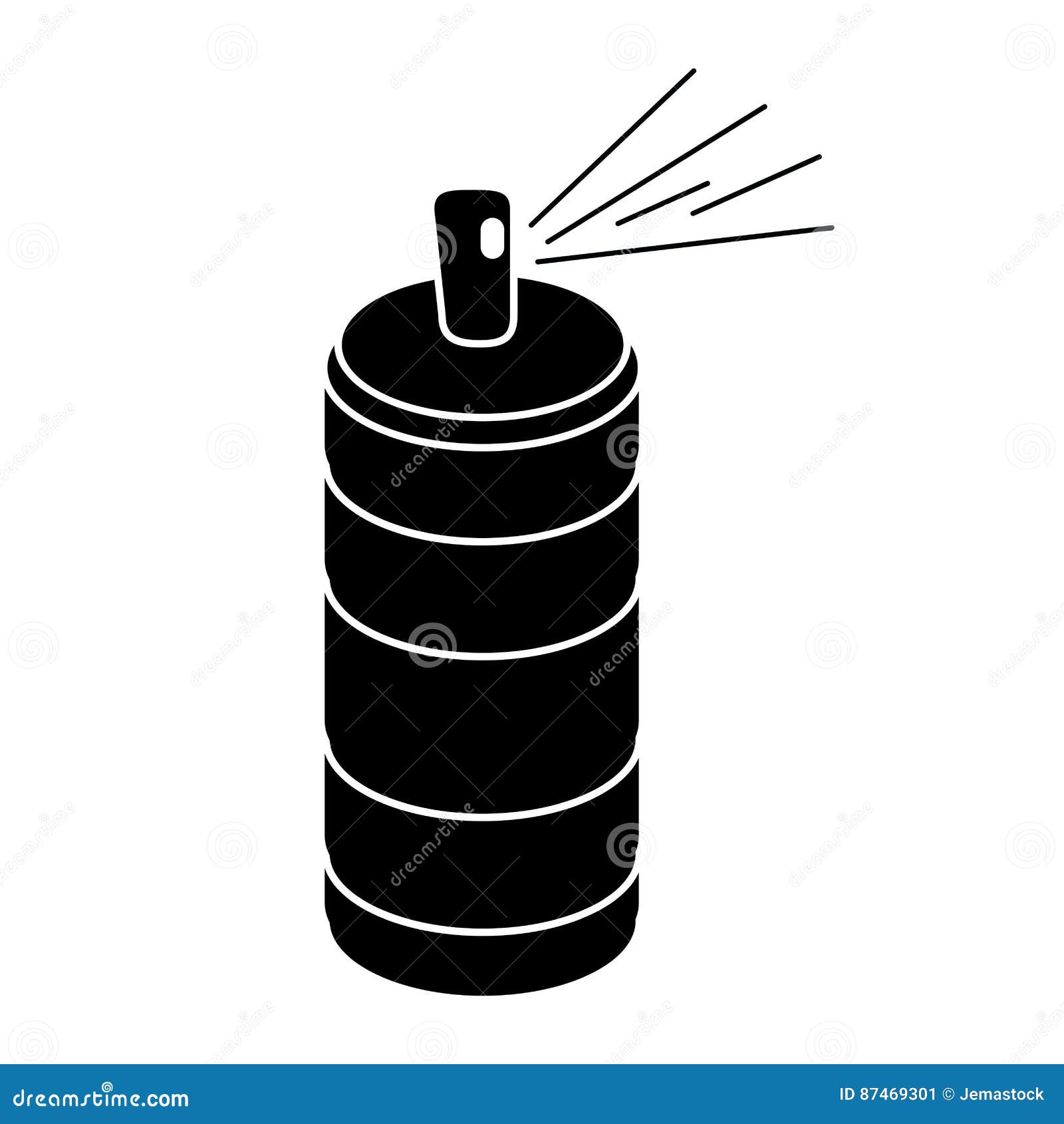 Spray Can Container Pictogram Cartoon Vector | CartoonDealer.com #87469301