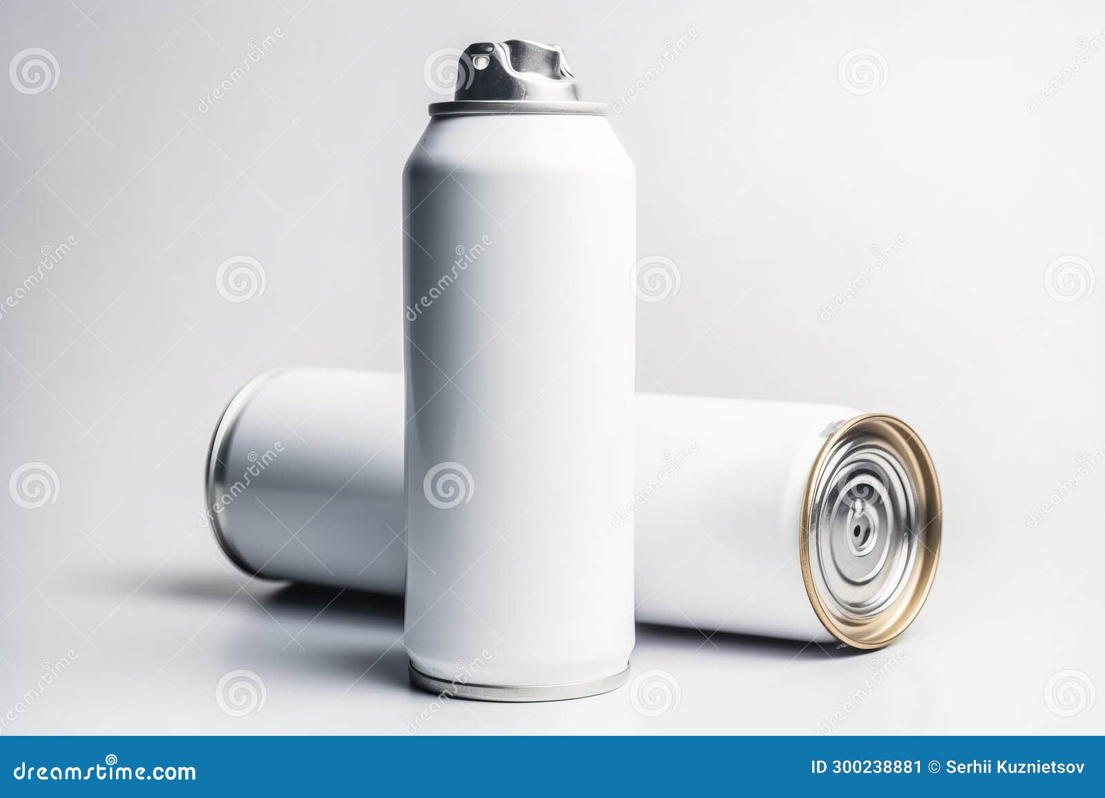 Spray Can Mockup with Paint. Header for Text on a White Background. AI ...