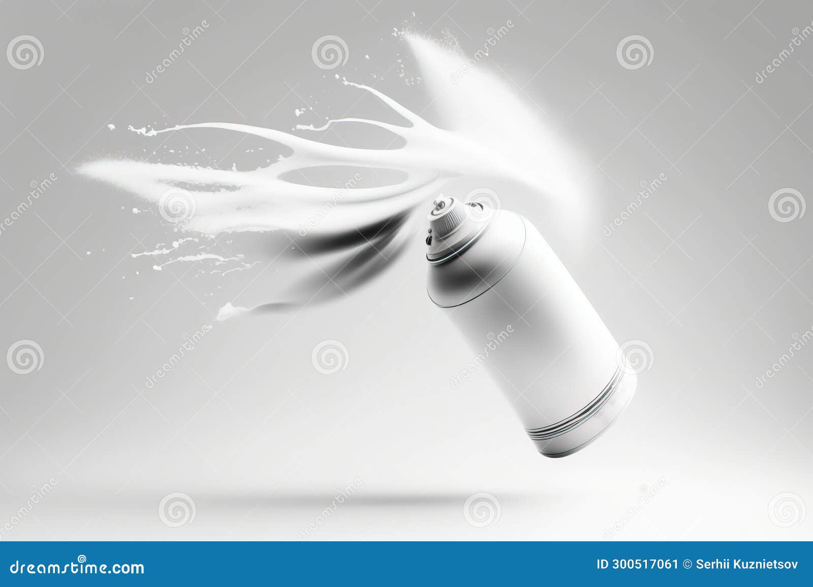 Spray Can Mockup with Paint. Header for Text on a White Background. AI ...