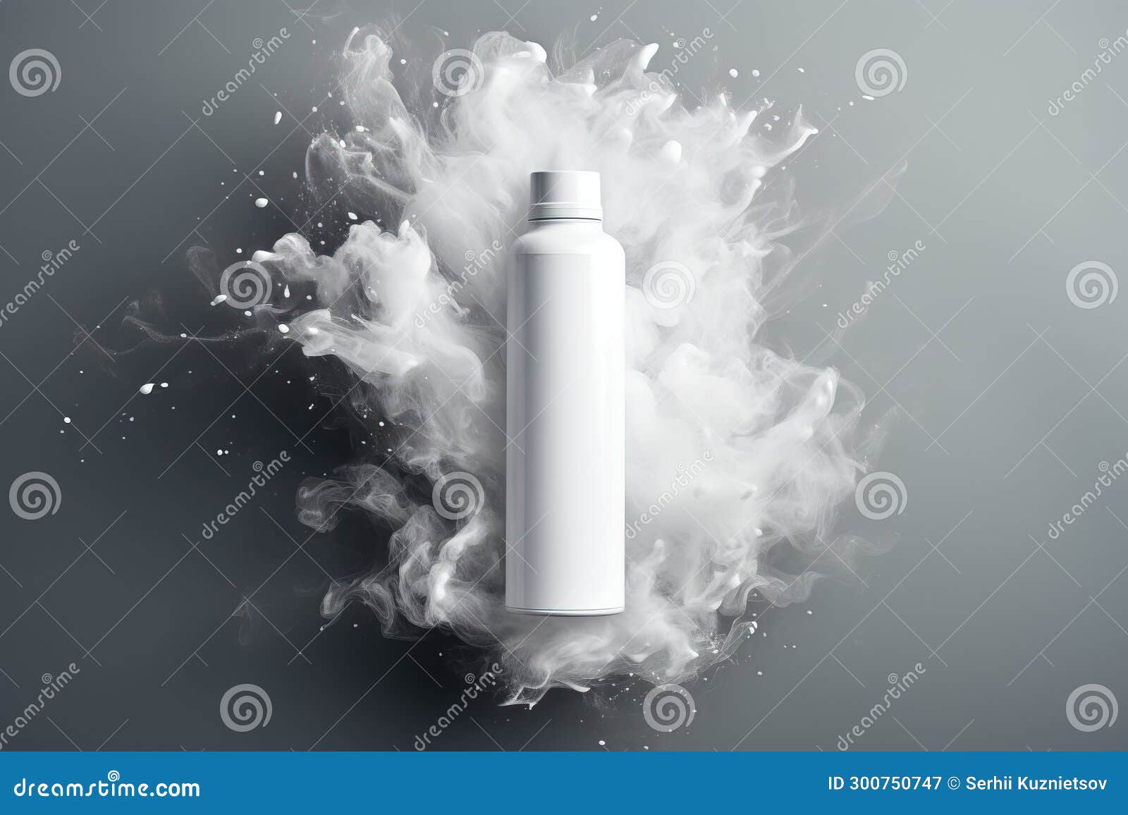 Spray Can Mockup with Paint. Header for Text on a White Background. AI ...