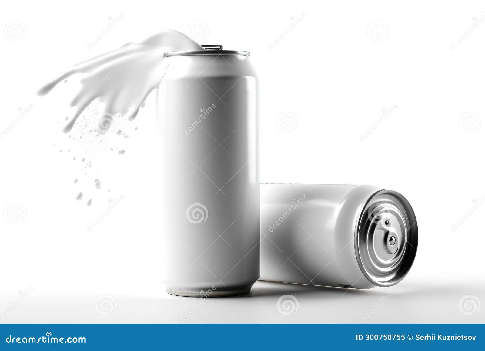 Spray Can Mockup with Paint. Header for Text on a White Background. AI ...