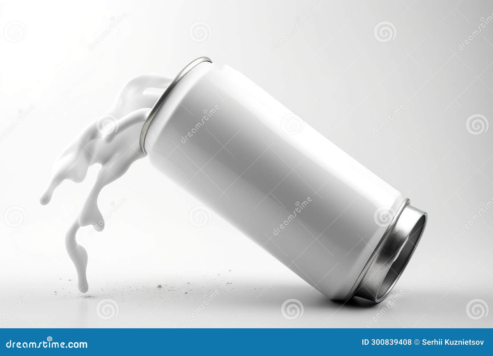 Spray Can Mockup with Paint. Header for Text on a White Background. AI ...
