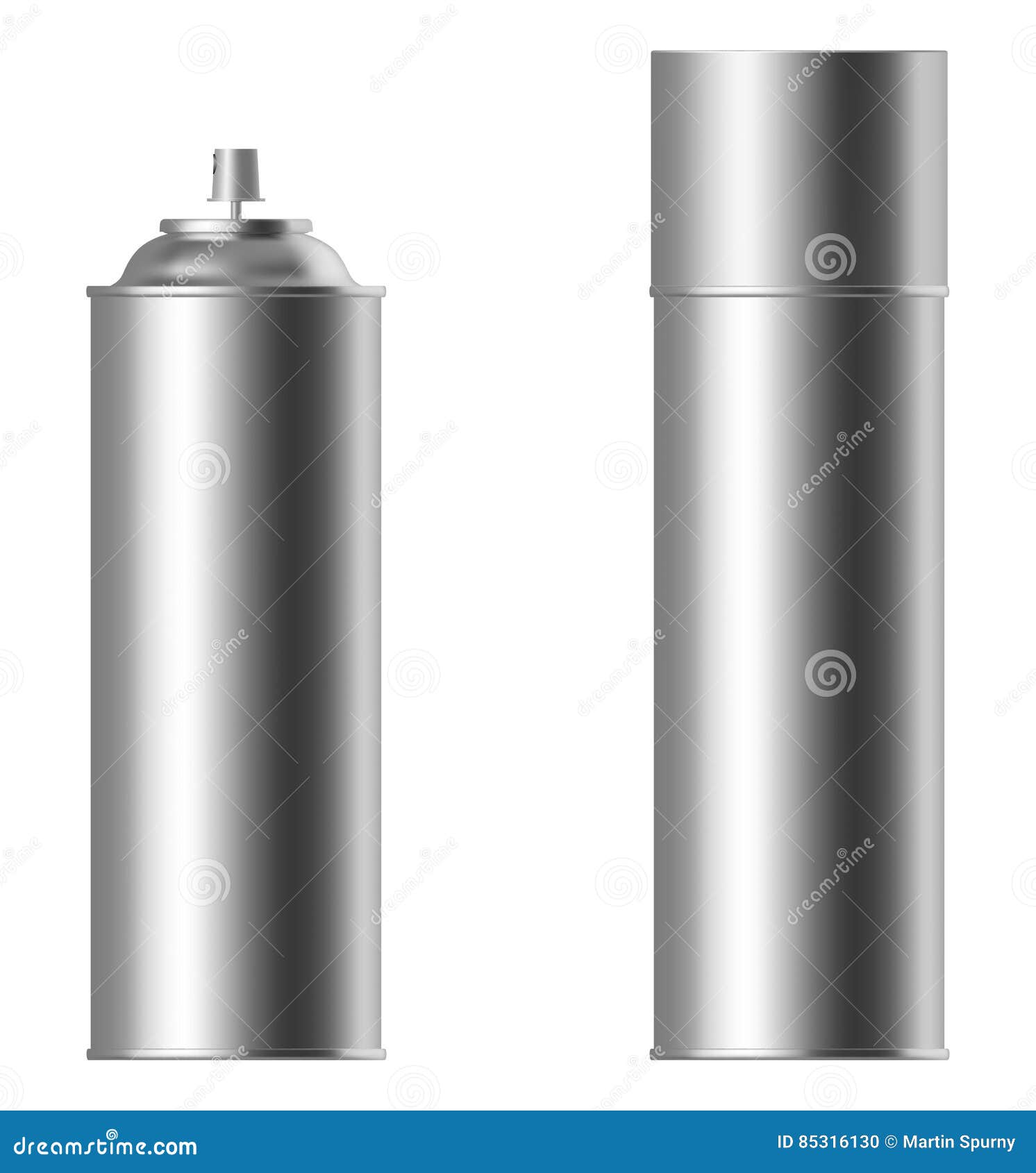 Spray can stock vector. Illustration of silver, cosmetics - 85316130