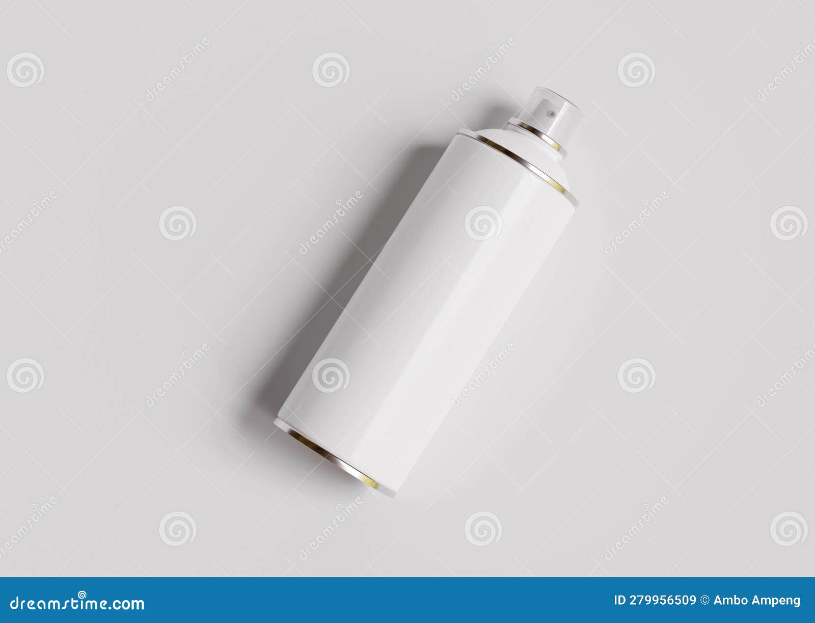 Spray Can Bottle White Color and Realistic Texture Stock Illustration ...