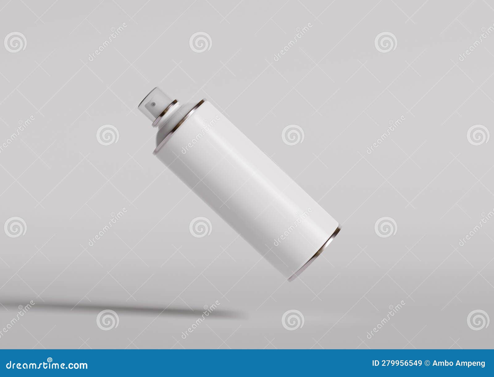 Spray Can Bottle White Color and Realistic Texture Stock Illustration ...