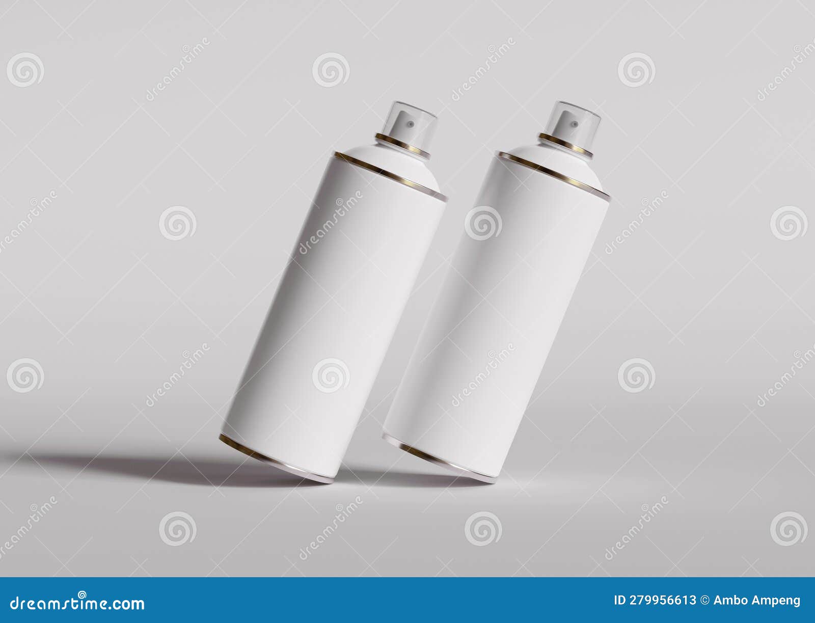 Spray Can Bottle White Color and Realistic Texture Stock Illustration ...