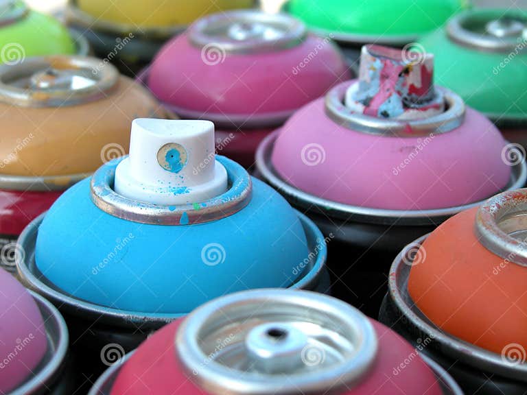 Spray cans stock image. Image of cans, bottle, color, paint - 317771