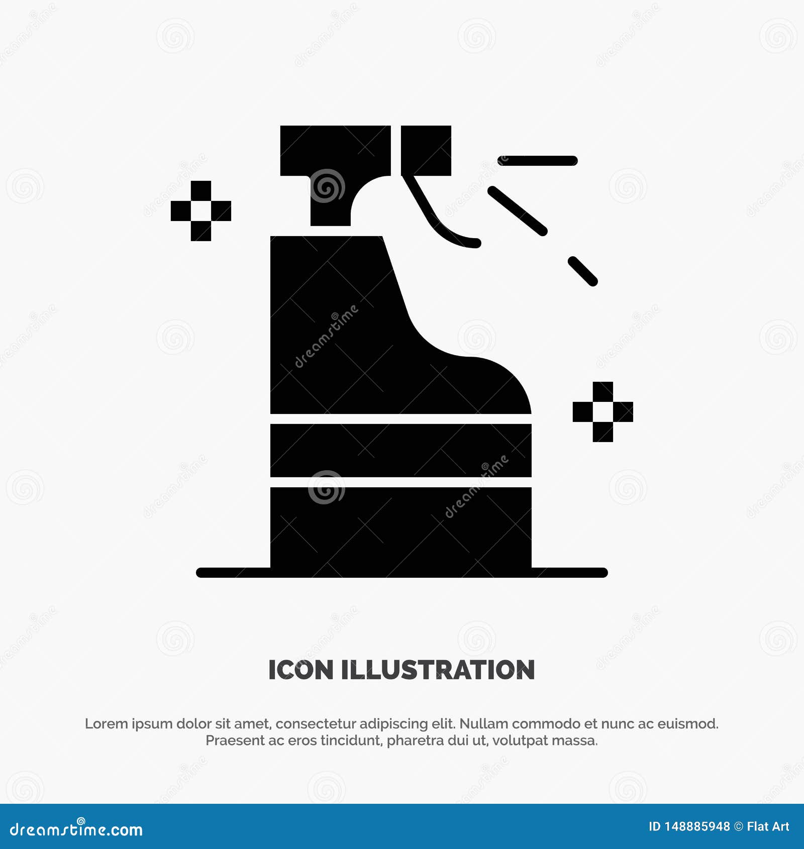 Spray, Cleaning, Detergent, Product Solid Glyph Icon Vector Stock Vector - Illustration of ...