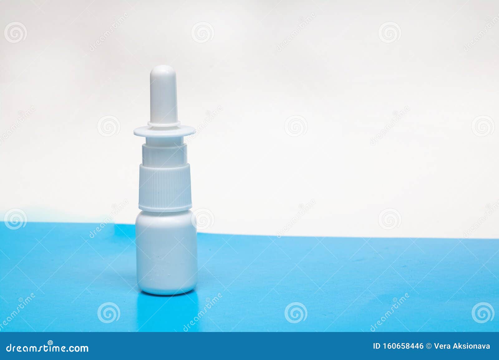 Spray from the Common Cold on Blue Background Stock Photo - Image of ...