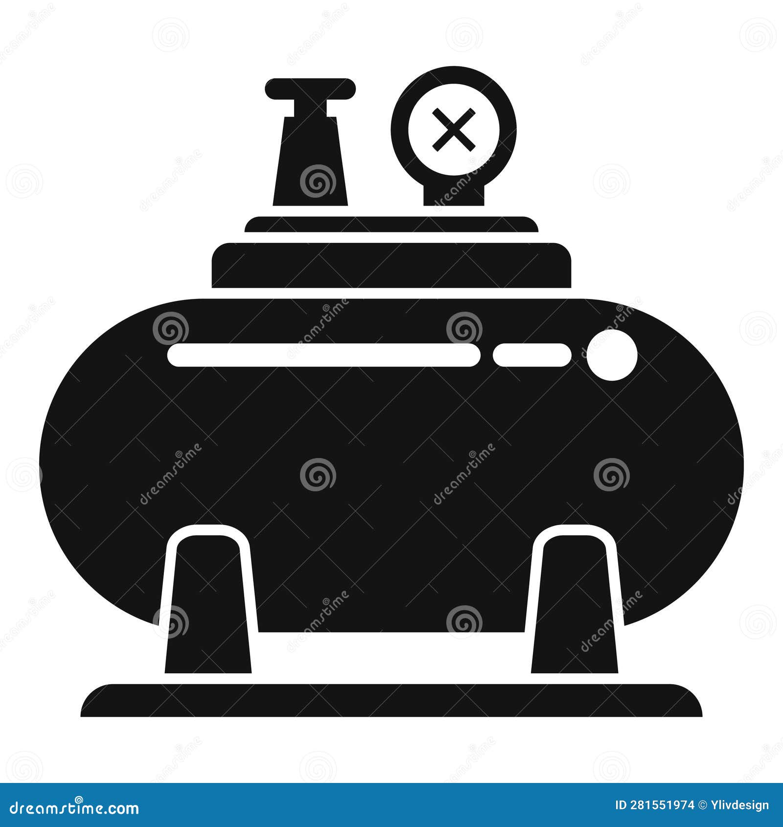 Spray Compressor Icon Simple Vector. Air Machine Stock Vector ...