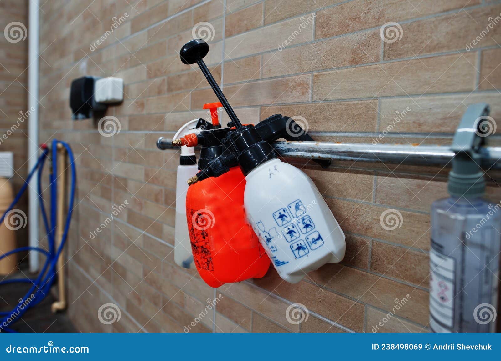 Spray Container or Washing Bottle Liquid for Car Cleaning Stock Image ...