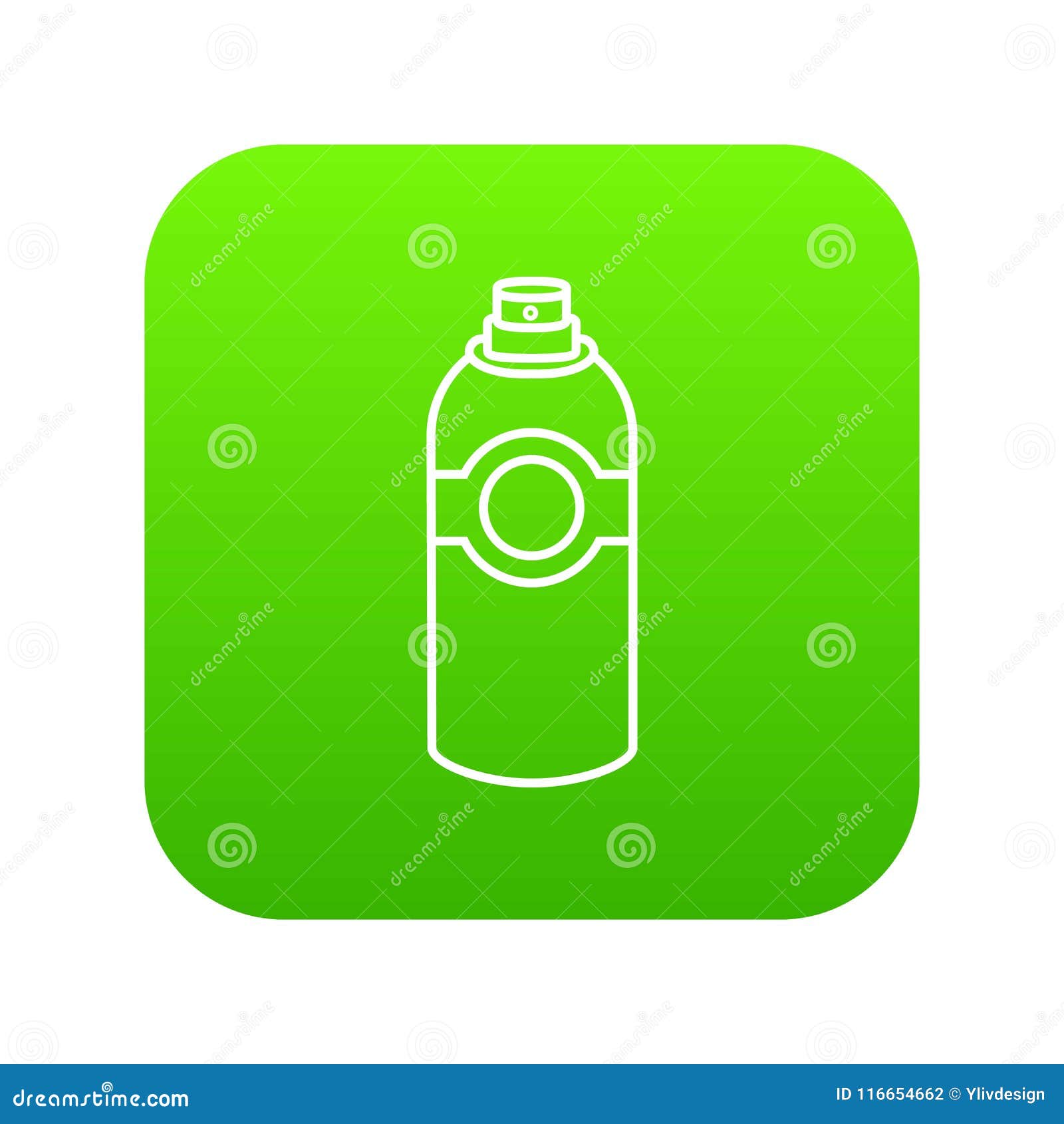 Spray Deodorant Underarm Line And Glyph Icon. Armpits And Deodorant ...